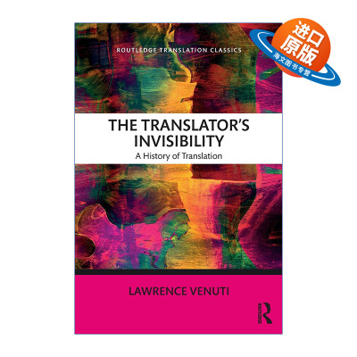英文原版 The Translator's Invisibility 译者的隐形 翻译史论 英文版 进口英语原版书籍