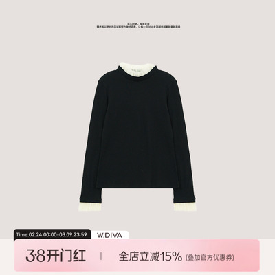 【交响曲】100澳大利亚防缩美丽诺羊毛蕾丝T恤51T121188