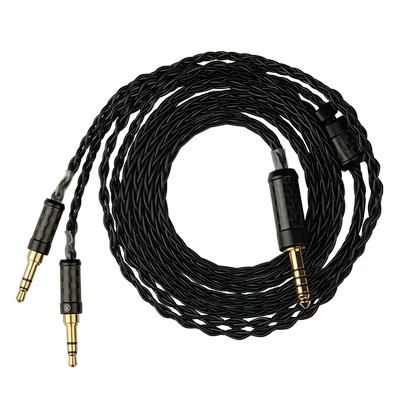 4.4mm平衡头戴耳机升级线适用hifiman he400se anada ep5 d7200