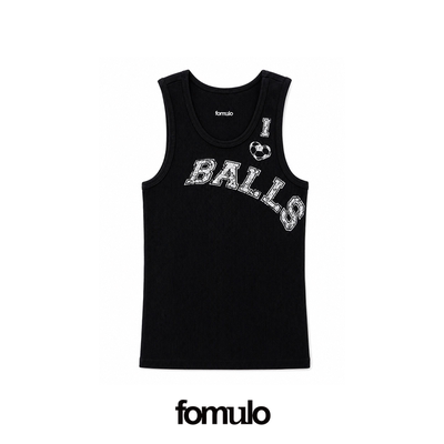fomulo I LOVE BALLS系列背心 男女中性