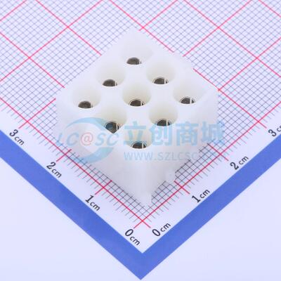 线对板针座 2029002-1 插件,P=6.35mm 3x3P 直插 电子元器件配单
