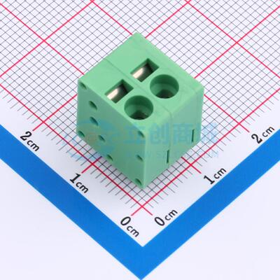 弹簧式接线端子 MX205V-5.0-02P-GN01-Cu-A 插件,P=5mm 5mm 原装