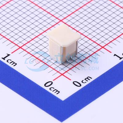 线对板针座 WF1001A-WM02ER1 SMD,P=1mm 1x2P 立贴 电子元器件
