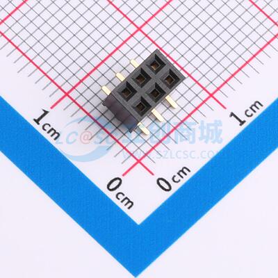 排母 CSFC208-0302B031R1AA SMD,P=2mm 2x3P 双排 电子元器件配单