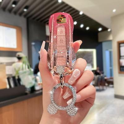 适用保时捷钥匙套卡宴帕拉梅拉macan玛卡911帕美扣壳718女Taycan