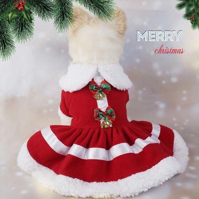 Christmas Dog Dresses For Small Dogs Clothes Summer Christma