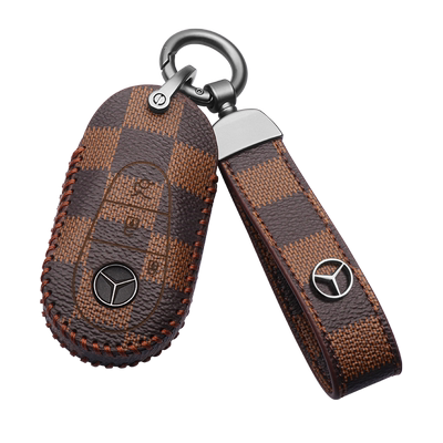 奔驰汽车高档钥匙包套保护壳牛皮