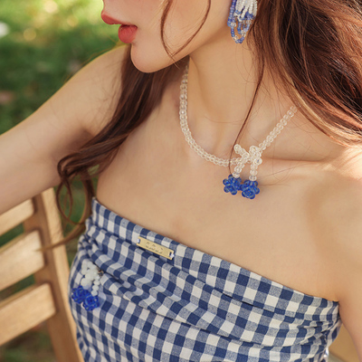 CLOUDSEASON水晶樱桃项链