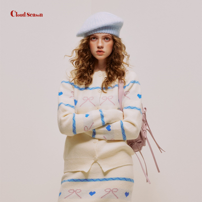 CLOUDSEASON月见铃兰套装女春2025新款爆款高级感秋季针织套装女
