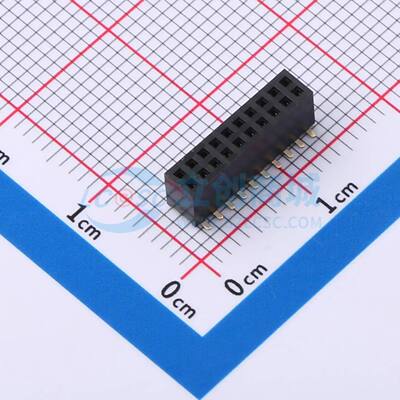 排母 CSEC202-1002A001R1AC SMD,P=1.27mm 2x10P 方孔 电子元器件