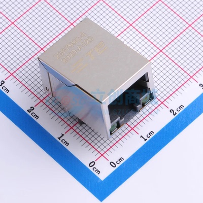 以太网连接器(RJ45 RJ11) 2337992-8插件 带LED 有屏蔽 原装正品