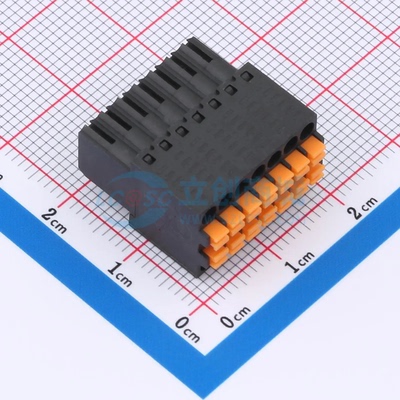 插拔式接线端子KF2EDGKE-2.54-2*7P P=2.54mm