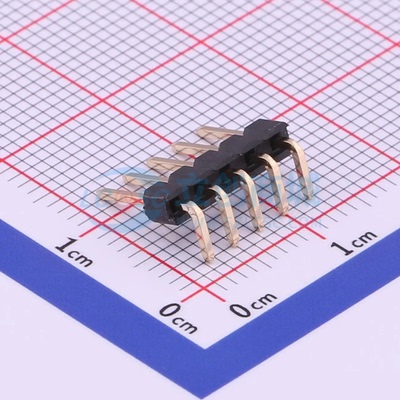 排针 X6511WR-05H-C60D30R2 弯插,P=2.54mm 1x5P 方针 原装正品
