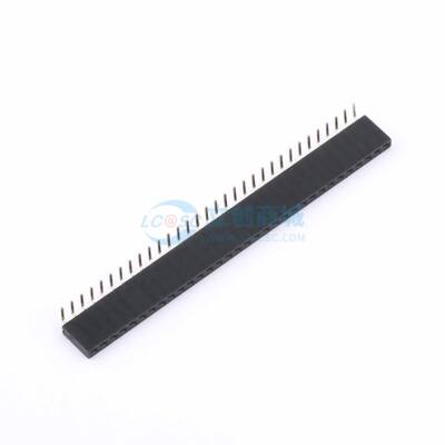 排母 DS1024-1x32R2 弯插,P=2.54mm 1x32P 方孔 电子元器件配单
