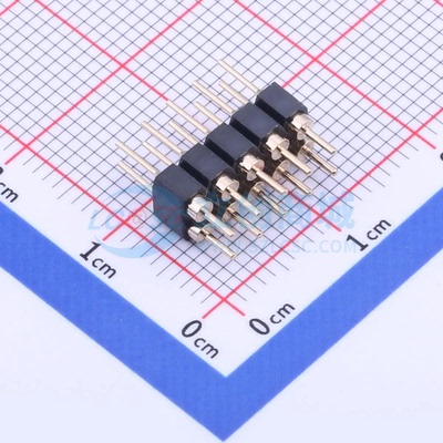 排针 X5521WV-2X05-C40D40-1196 插件,P=2.54mm 2x5P 方针 原装正