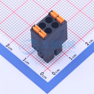 插拔式接线端子KF2EDGKS-3.5-2*2P P=3.5mm 2x2P 公插头