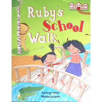 英文原版图书鲁比上学路绘本