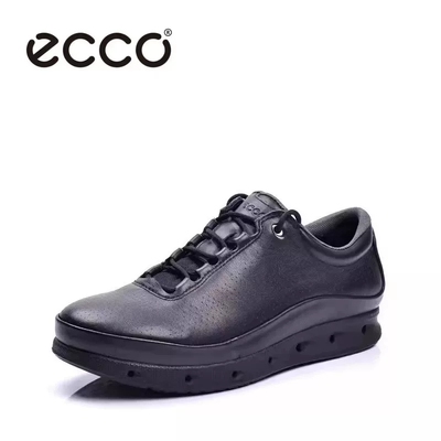 ECCO爱步男鞋休闲鞋软底缓震系带舒适运动鞋厚底跑步鞋透氧831304