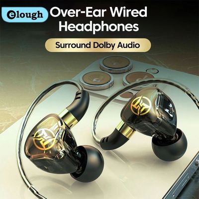 Elough Sports Surround Headphones USB/Type c/3.5mm Wired Hea