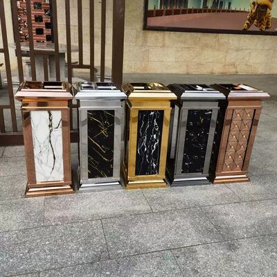 酒店大堂立式不锈钢垃圾桶商用宾馆楼道电梯口烟灰缸吸烟区灭烟柱