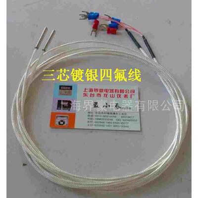 WZP/WRN/WRE-035   Pt100/K/E四氟镀银/金属屏蔽/玻纤线 传感器
