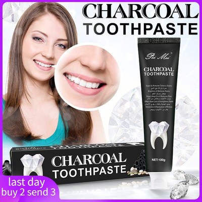 bamboo charcoal toothpaste activated carbn whitening竹炭牙膏