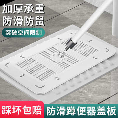 厕所防臭堵臭器蹲便器盖板