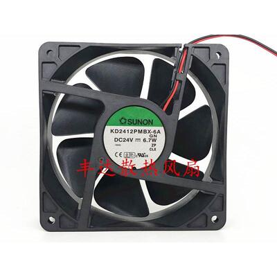 全新SUNON 12038 KD/KDE2412PMBX/PMB1/AMBX-6A DC24V 变频器风扇