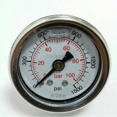 轴向耐震压力表 （无固定装置）41mm-47mm 100bar 1500psi ZG1/4