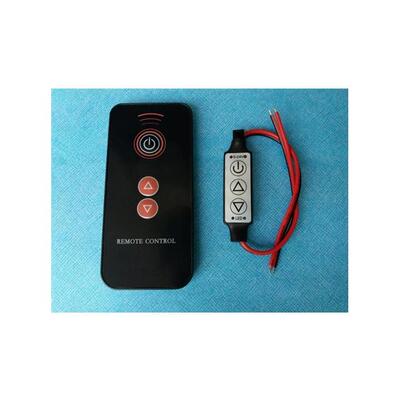 led迷你线上PWM调光开关5V12V24V面板按键+遥控并用调光器6A恒压