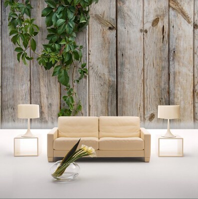 Eco-friendly Embossed Wood grain wallpaper modern personalit