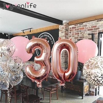 40inch 30/40/50/60 Anniversary Aluminium Foil Balloons Happ