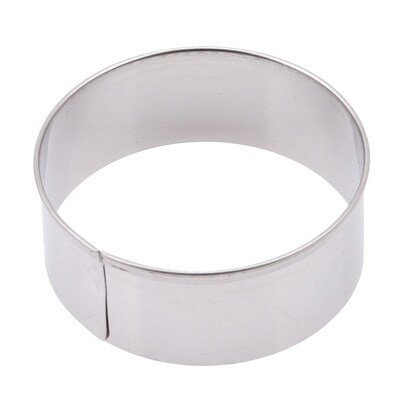 5 Pcs Silver Stainless Steel Cover Cake Ring DIY Cheesecake