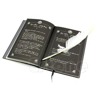 New Death Note Cosplay Notebook  Feather Pen Book Animation