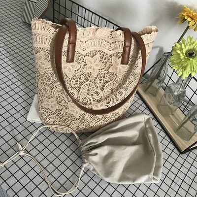 2019 summer new lace, ladies' shopping bag with single shoul
