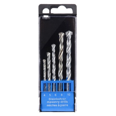 5Pcs Carbide Tip Masonry Drills Bit Set  Concrete Brick Tile