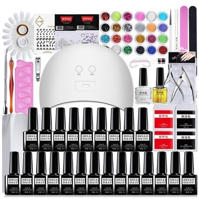 Nail Gel Polish Set kit Art manicure UV Kit DIY Tools