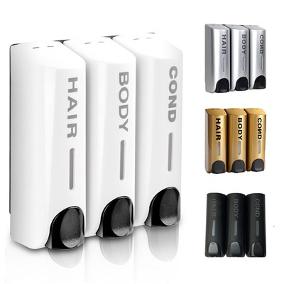 Single/Double/Triple 350ml Soap Dispenser Wall mount Shower