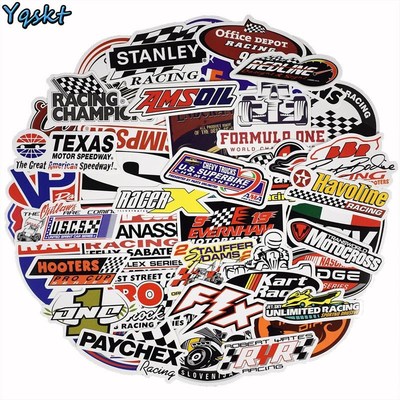 50 Pcs Racing Car ers for Car Styling er Motocross Skateboar