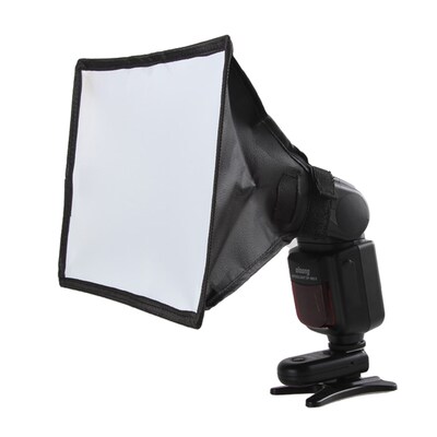 Universal Flash Diffuser Softbox Silver Reflector Mini Profe