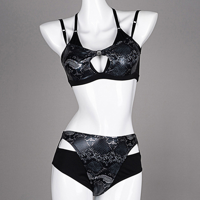 蛇纹polewear性感钢管舞服