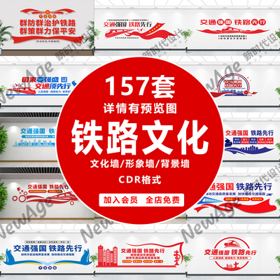 平安铁路文化墙交通强国铁路先行文化标语背景高铁动车文化墙素材