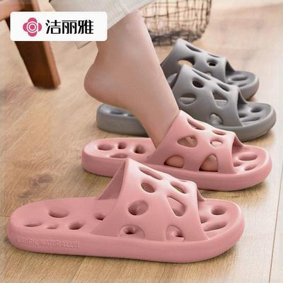速干浴室洗澡凉拖鞋2024爆款男女夏季居家漏水防滑镂空软底