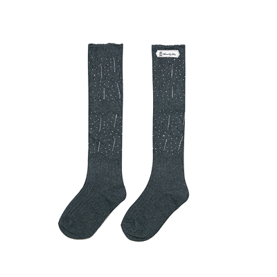 chrisoubydan欧阳丹2025秋季烫钻中筒袜