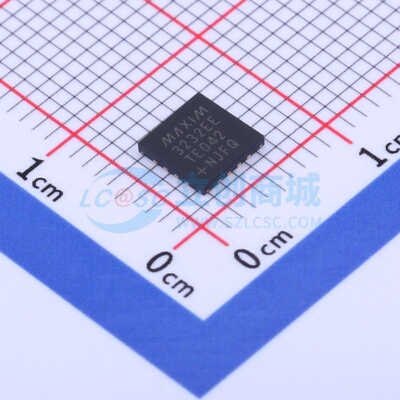 RS232芯片 MAX3232EETE+T TQFN-16 MAXIM(美信) 电子元件原装正品