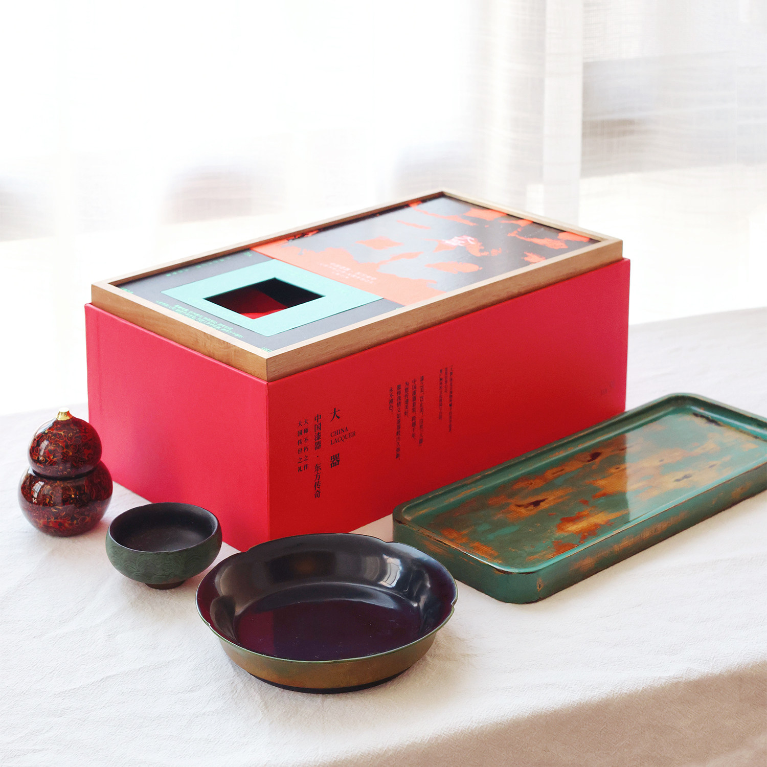 「限量典藏珍品」大漆 × 奢华茶具套组礼品「非遗大师传承技艺」