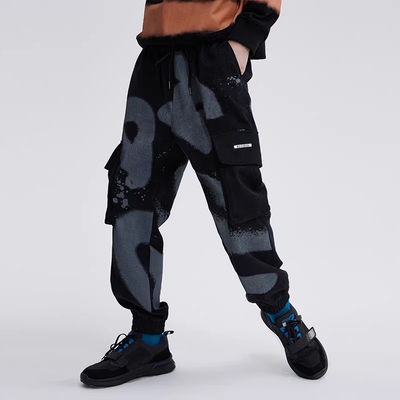 DX男士工装迷彩多袋束脚裤