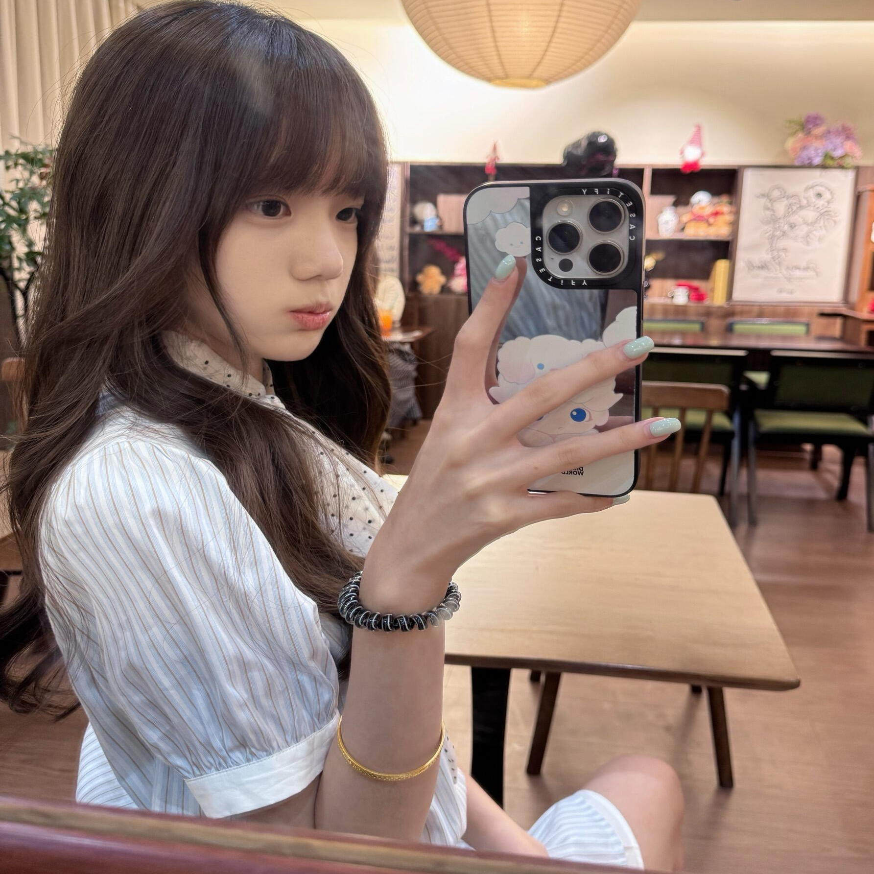 夏季条纹法式洋装女2026新款小个子巨好看收腰显瘦a字衬衫裙子