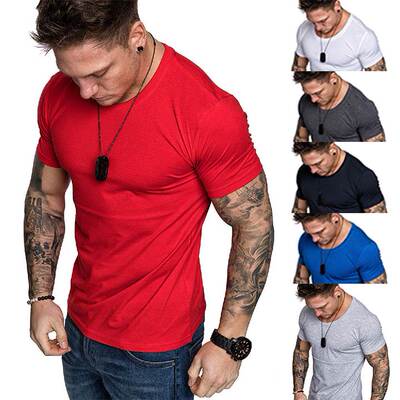 T恤Men s short sleeve t-shirt boys summer slim camo shirts