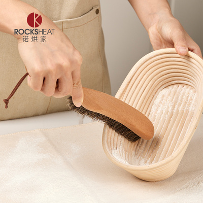 马毛清洁刷面粉扫刷子软毛刷清洁扫台面手粉烘焙面包面粉榉木刷